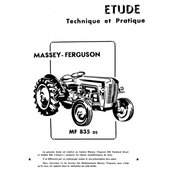 Revue Technique Massey-Ferguson MF-835