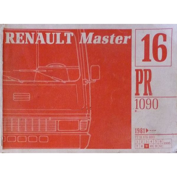Catalogue de pièces Renault Master tous types R