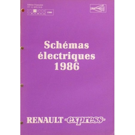 Schémas électriques 1986 Renault Express