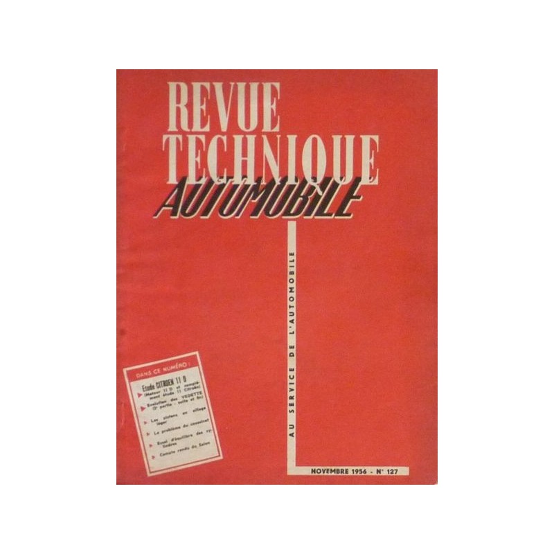 RTA Revue Technique Automobile Ford Vedette, Abeille et Comète
