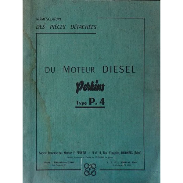 Catalogue de pièces Perkins P4