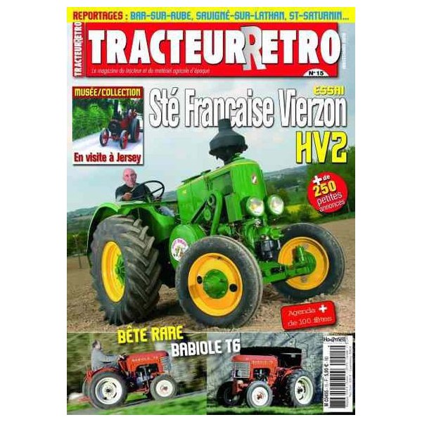 Tracteur Rétro n°15, SFV HV2, Babiole T6