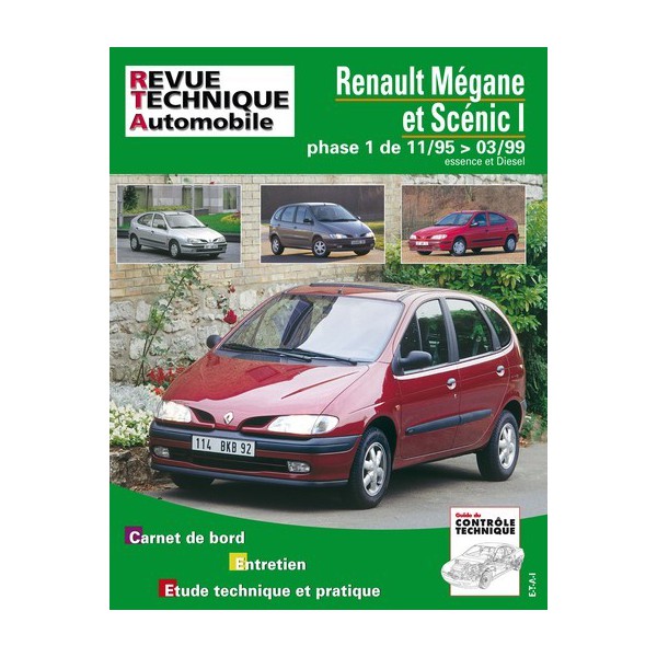 RTA Renault Mégane I et Scénic I, phase 1, essence et Diesel