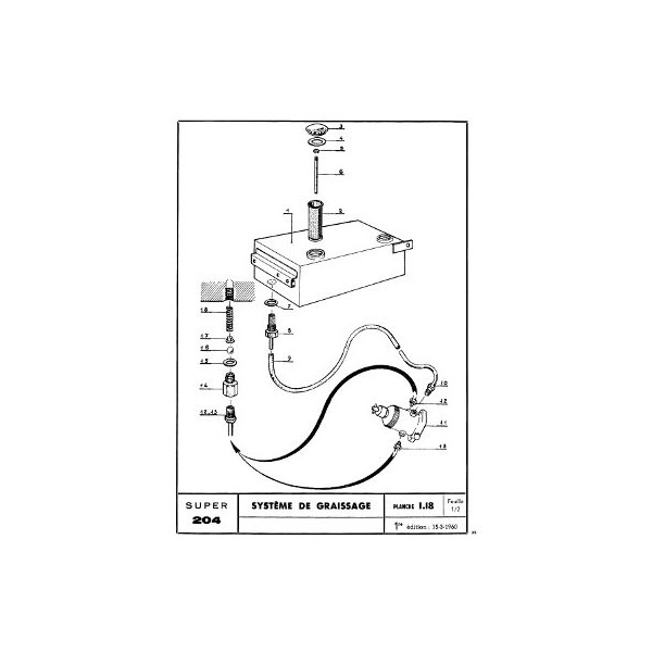 Vierzon Super 204, catalogue de pièces