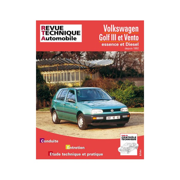 RTA VW Golf III, Vento, essence et Diesel RTA VW Golf III, Vento, essence et Diesel