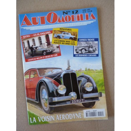 Automobilia n°12, Voisin Aérodyne, Salmson 2300S, Renault 40cv, Chenard ...