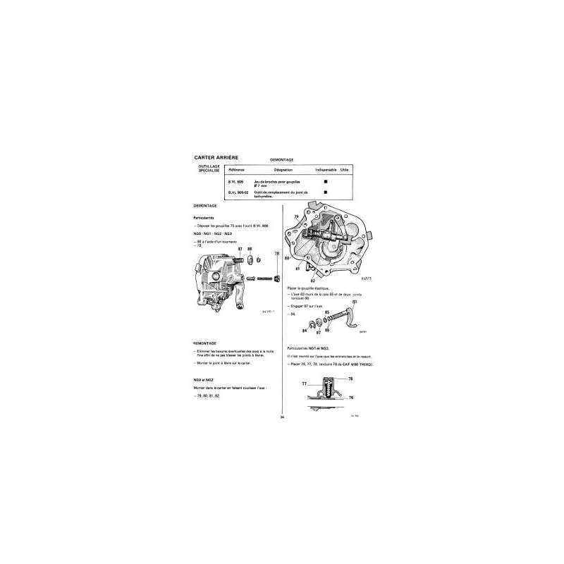Boîte de vitesse NG0 NG1 NG2 NG3 NG5 NG7 NG9 revue technique Renault